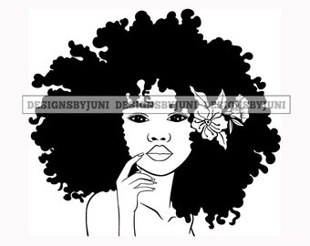 Afro Woman Nubian Queen Hair Beautiful African American | Etsy