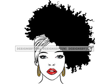 Afro Woman SVG Dreads Nubian Princess Queen Hair Beautiful - Etsy