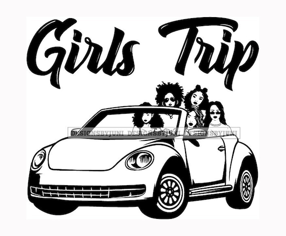 Girls Road Trip Clip Art