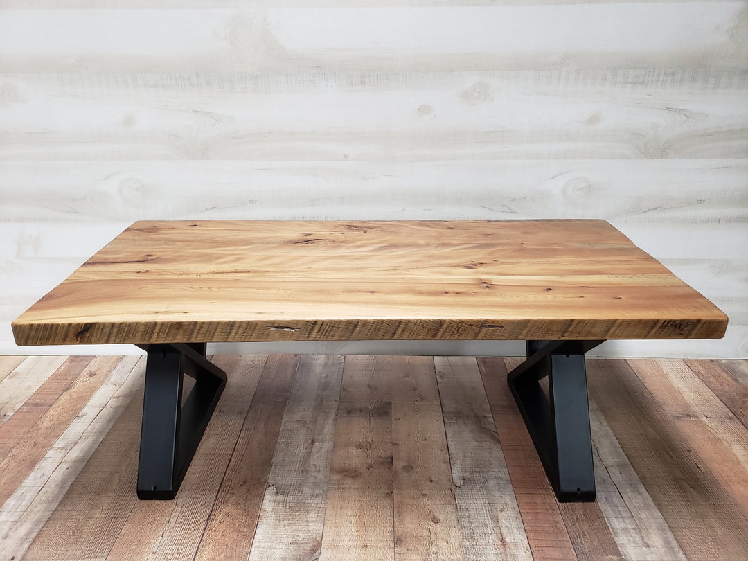 Reclaimed Barn Wood Z Leg Coffee Table - Etsy