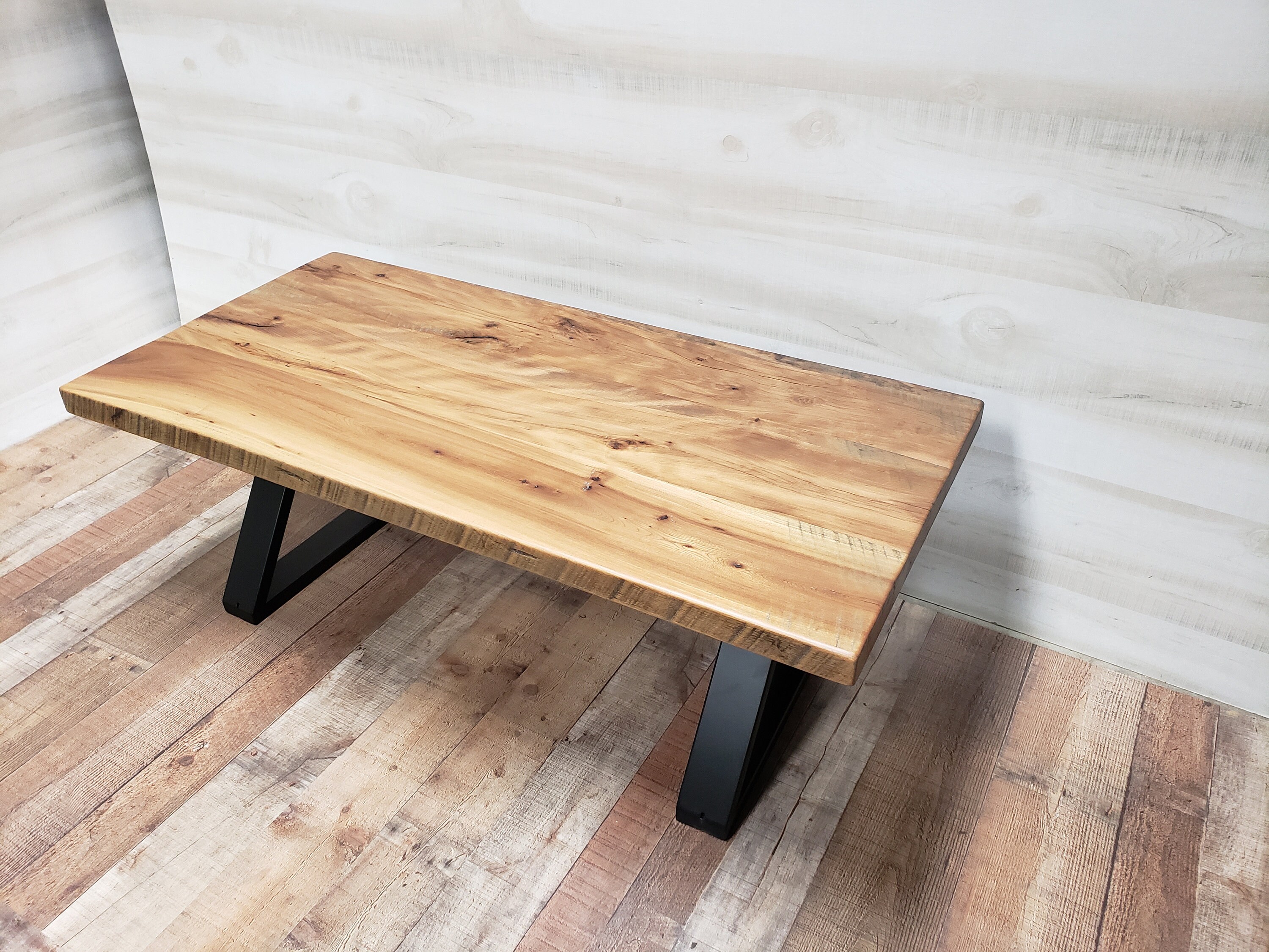 Reclaimed Barn Wood Z Leg Coffee Table - Etsy