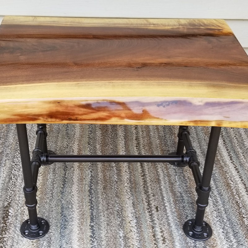 Live Edge End Table - Etsy