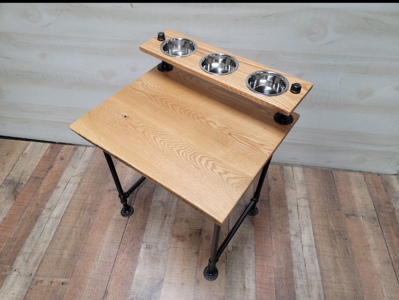 Elevated Cat Food Station - Etsy
