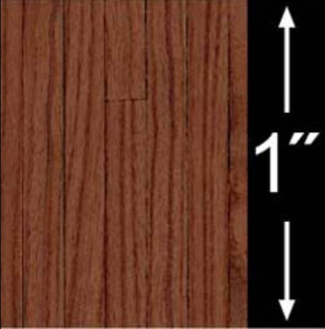 1:24 Scale Dark Oak, Small Print, A5 Sheet of Paper, Floor Paper, Half ...