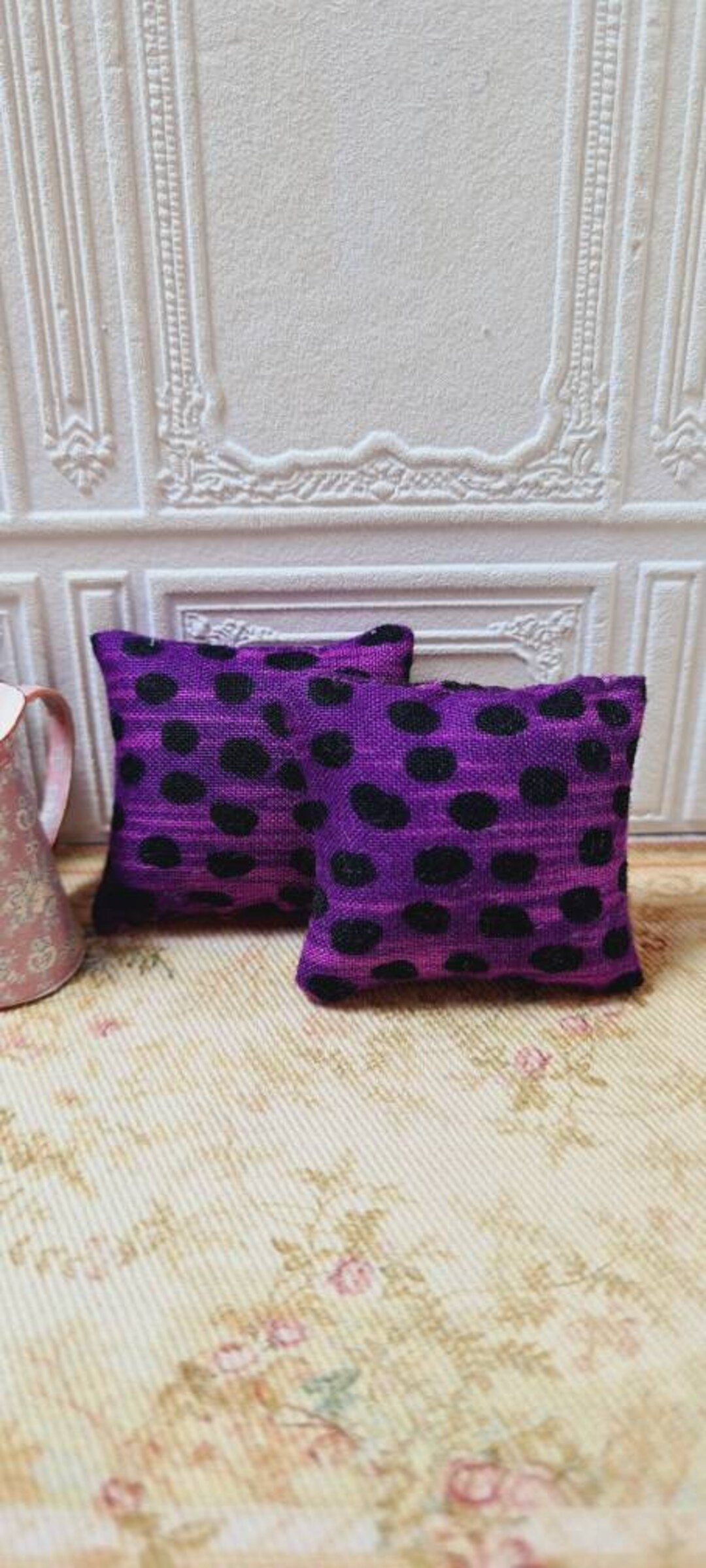 Half Scale Or 1 12 Scale Cushions Set 2 Cushions Dollhouse Soft