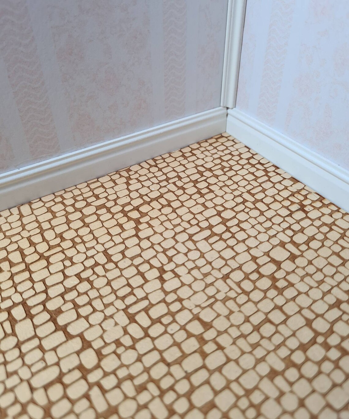 1:24 Scale Cobblestone Sheet MDF Wood Sheet Cobblestone for - Etsy
