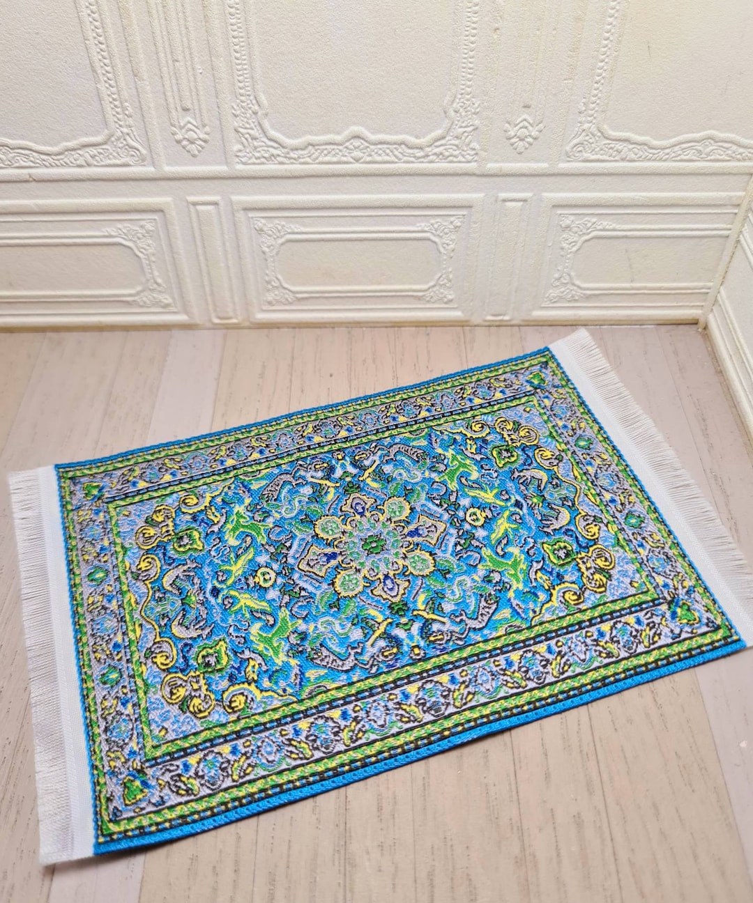 1:24 Scale Handwoven Turkish Style Rug With Fringe - Etsy