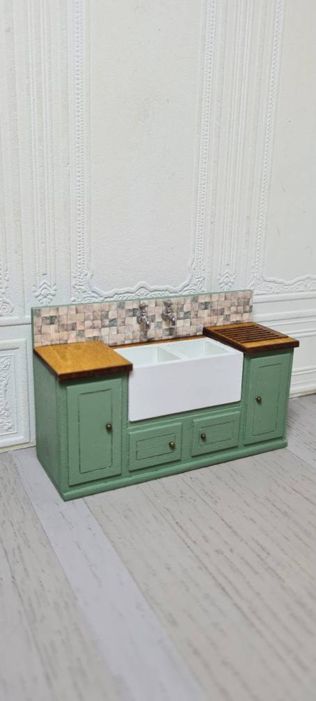 1:24 Scale Sink Unit,belfast Style Sink,country Style Sink,kitchen Sink ...
