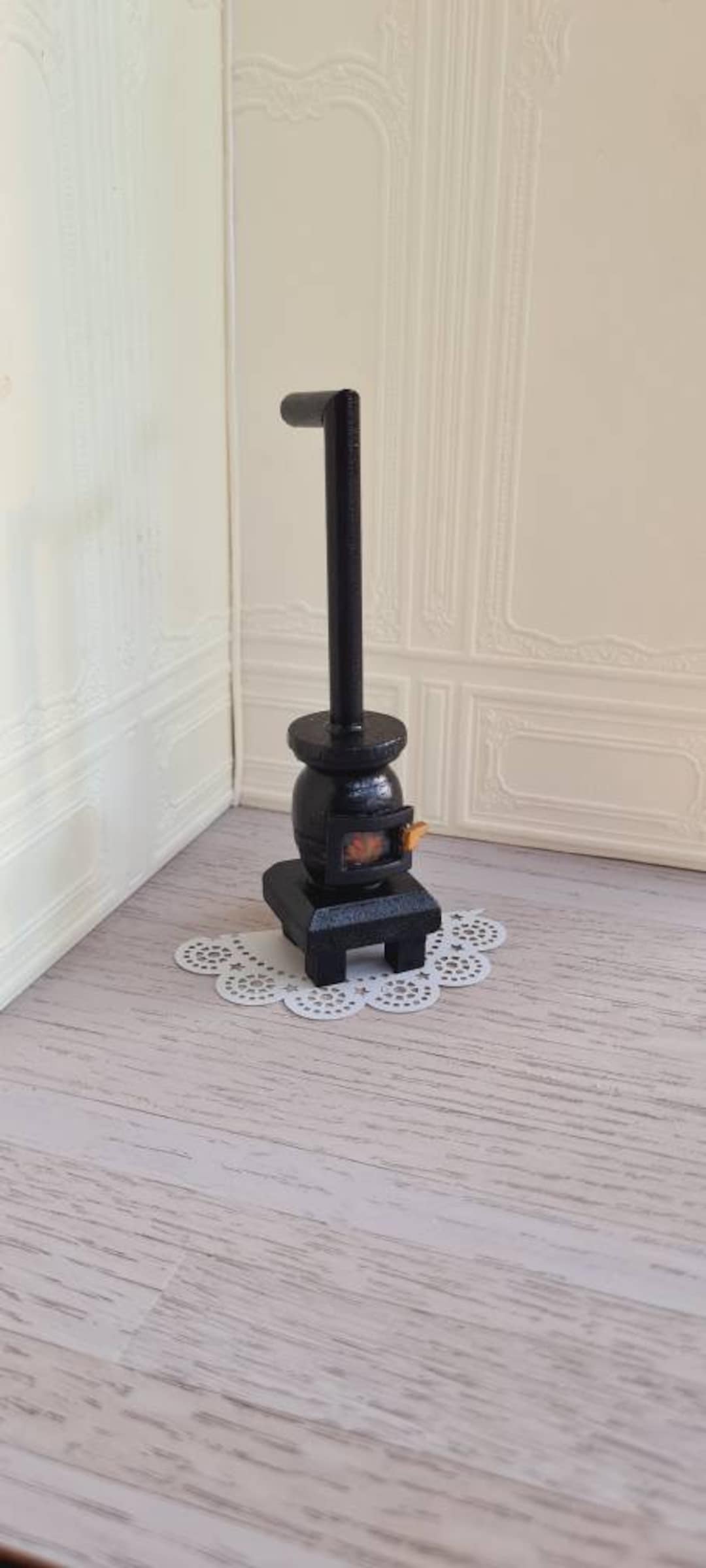 1:24 Scale,half Scale,miniatures, Dollhouse Furniture,pot Belly Stove ...