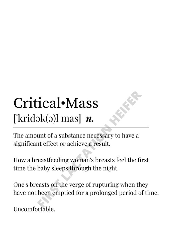 Critical Mass Definition