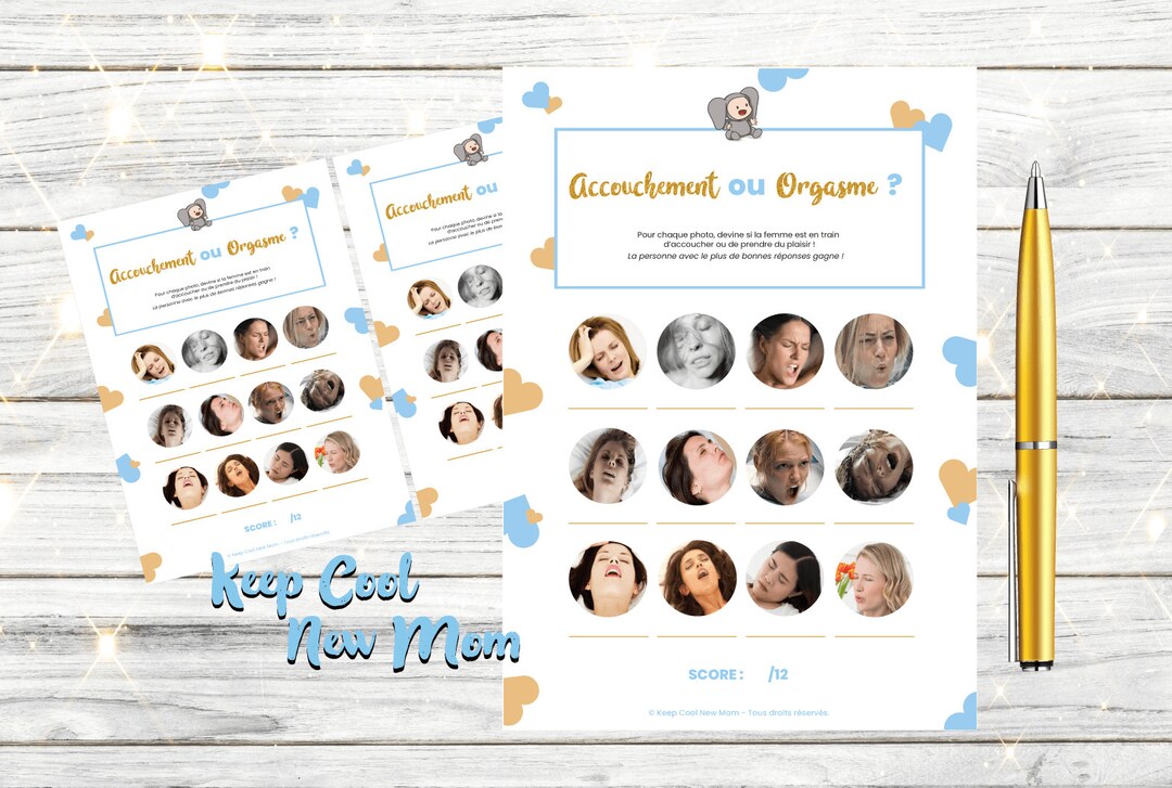 Baby Shower Game, Printable, Orgasm or Childbirth Game, Boy Baby Shower ...