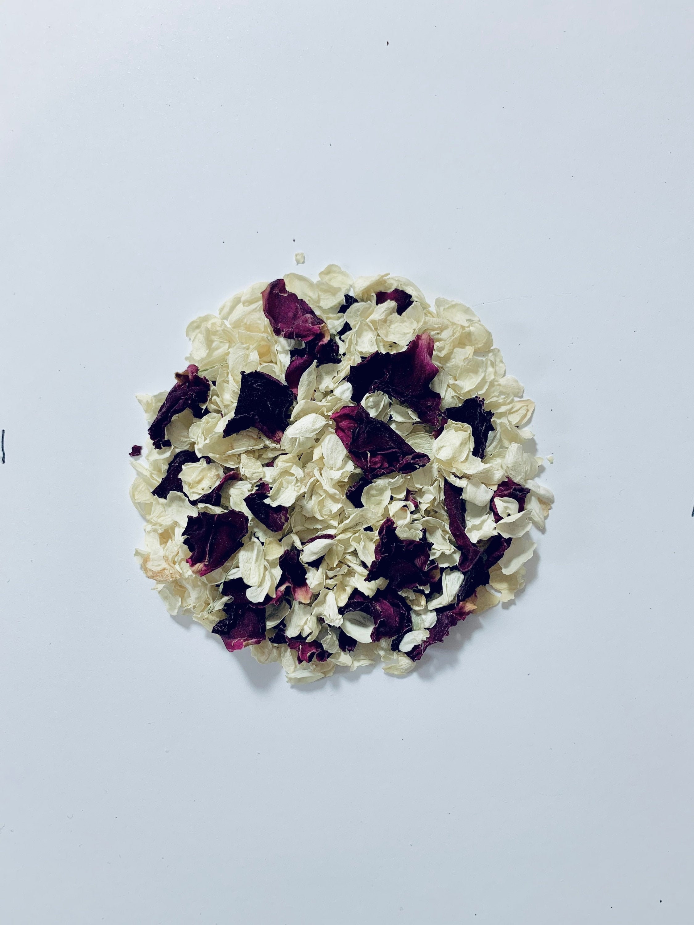 1 Litre Dried Deep Red Rose Petals and Ivory Jasmine Wedding Confetti ...