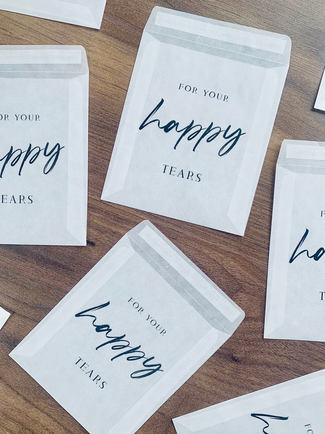 Happy Tears Tissue Packets Wedding Tissues Wedding Guests - Etsy