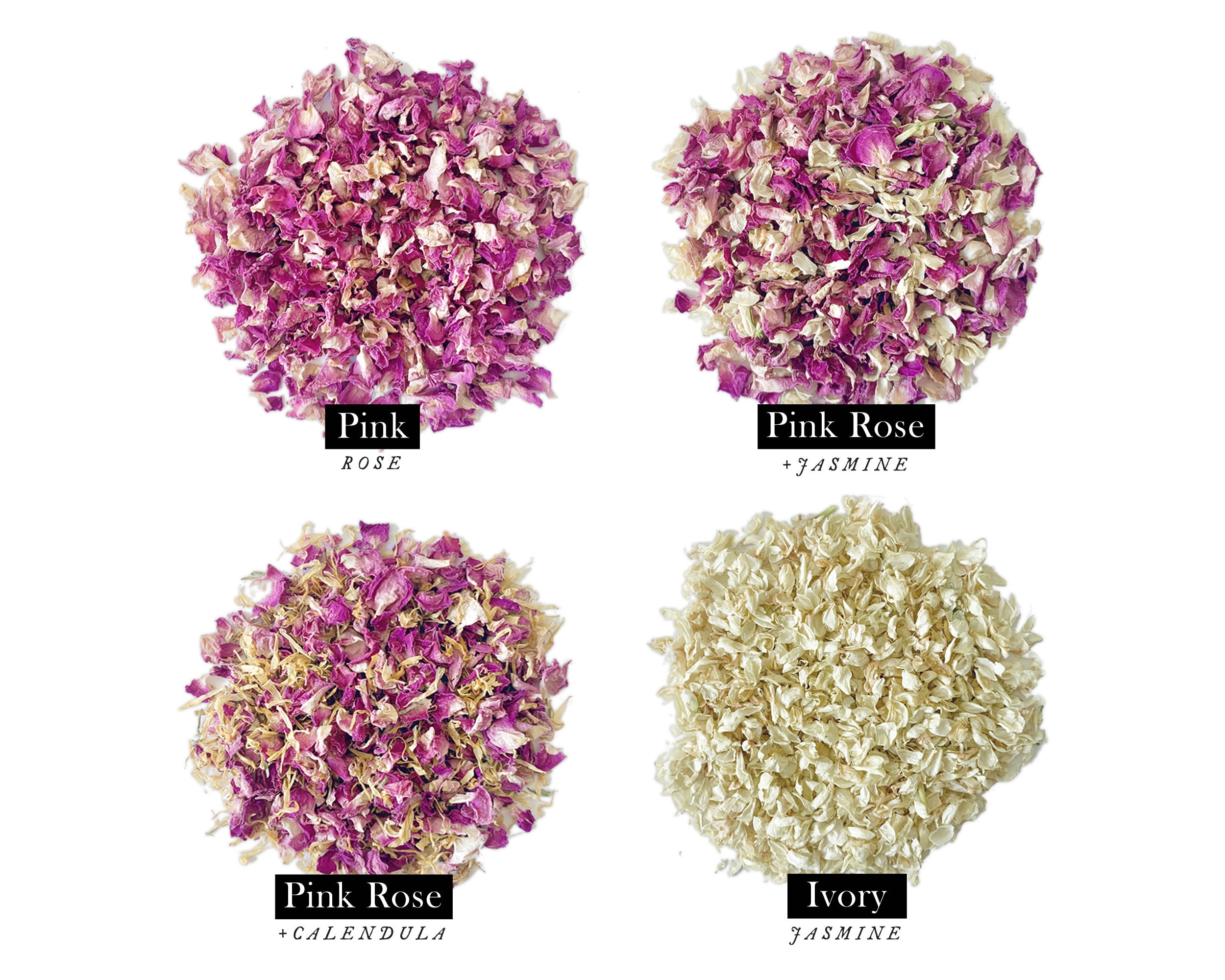 Personalized Wedding Confetti Packets | Biodegradable Real Flower ...