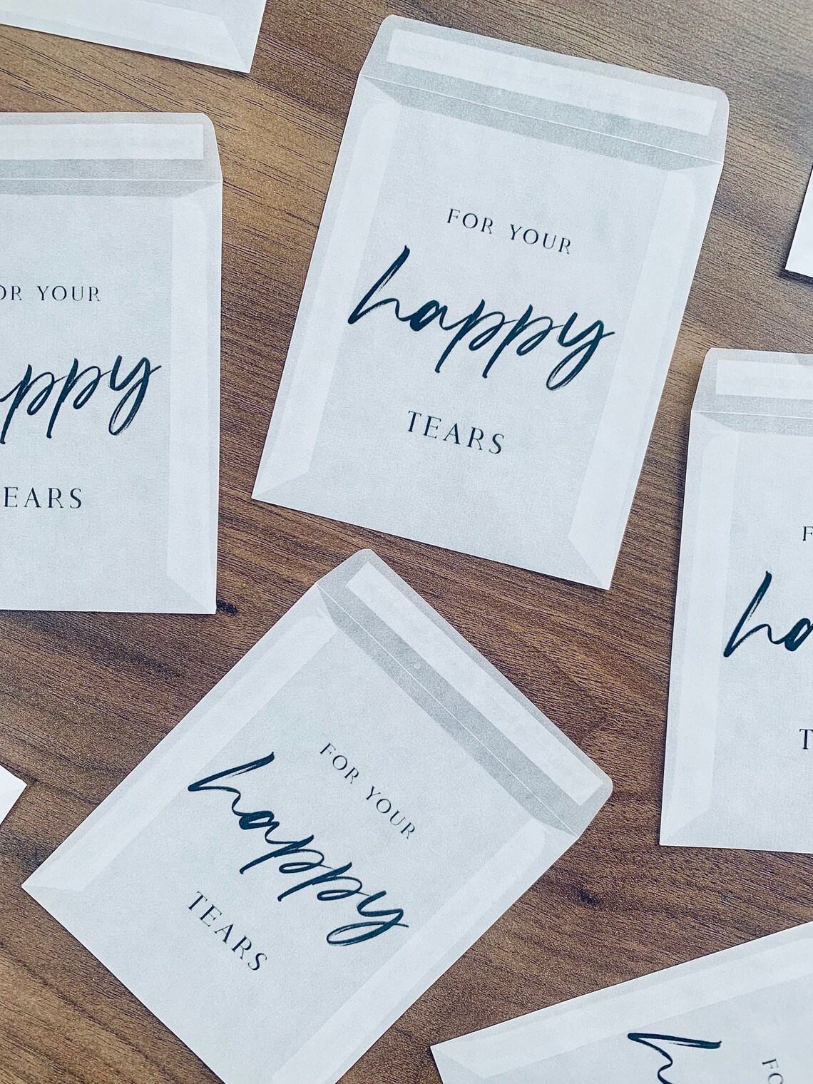 Happy Tears Tissue Packets Wedding Tissues Wedding Guests - Etsy