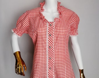 Austrian Dirndl Blouse, Traditional Trachten Blouse, Womens Oktoberfest ...