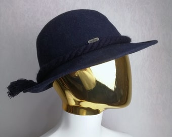 Tyrol Felt Hat, Traditional Oktoberfest Hat, Austrian Wool Fedora ...