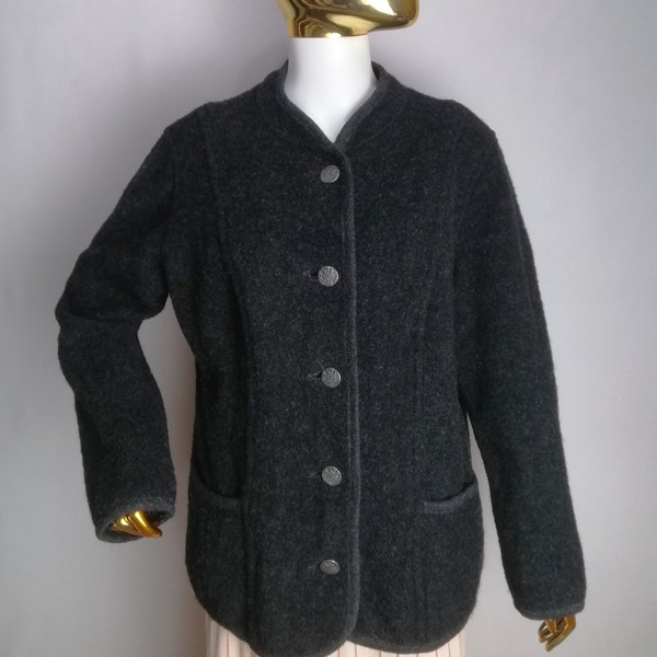 Boiled Wool Jacket - Etsy