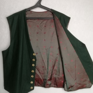 Austrian Wool Vest, Men Sleeveless Jacket, German Oktoberfest Vest ...