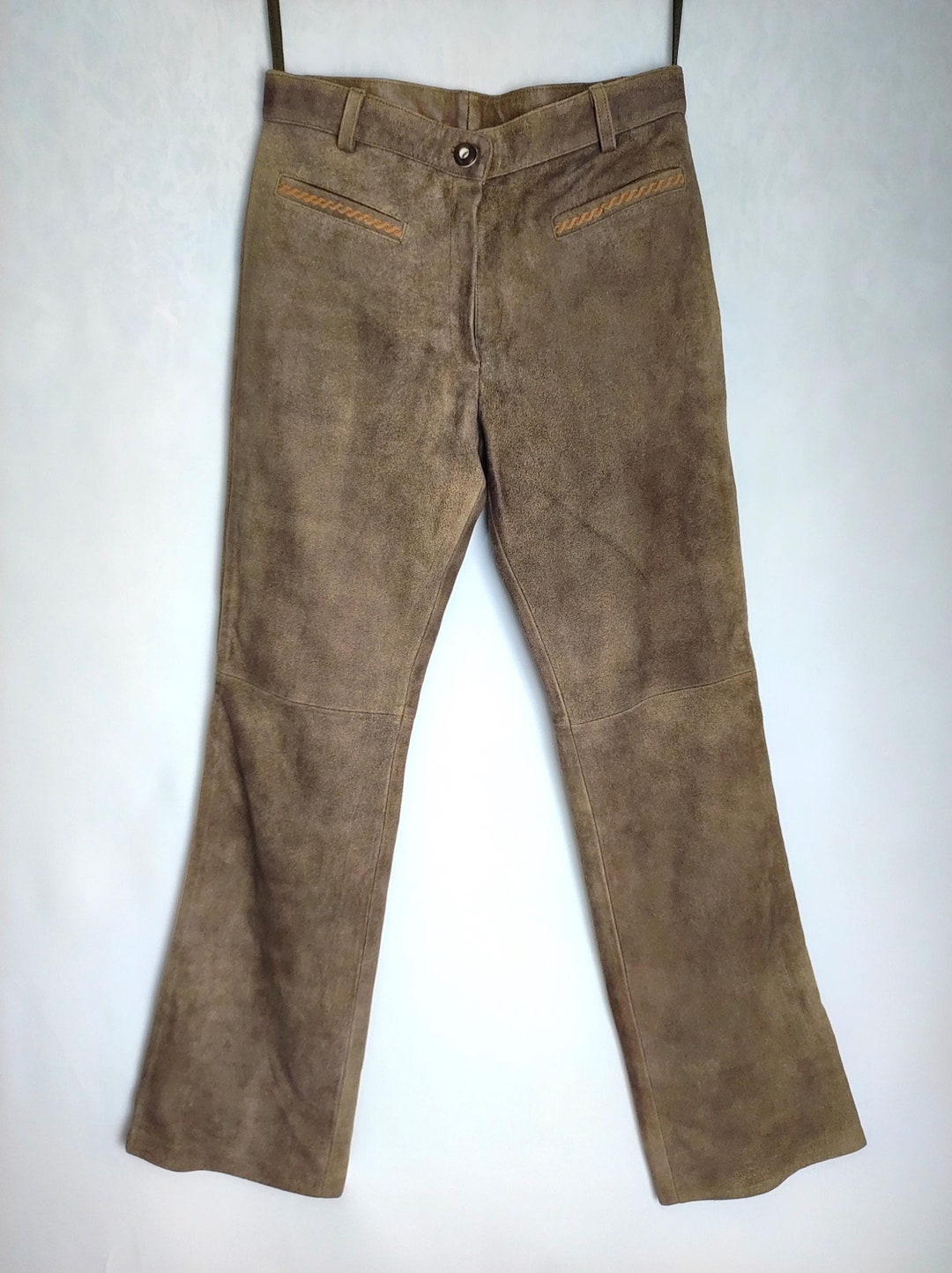 Trachten Womens Lederhosen, Traditional Austrian Suede Pants, Leather ...