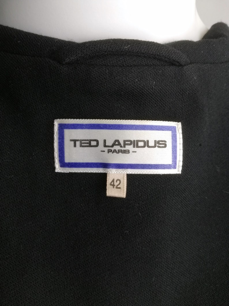 TED LAPIDUS Paris Wool Blazer, 80s Short Sleeve Jacket, Vintage French ...