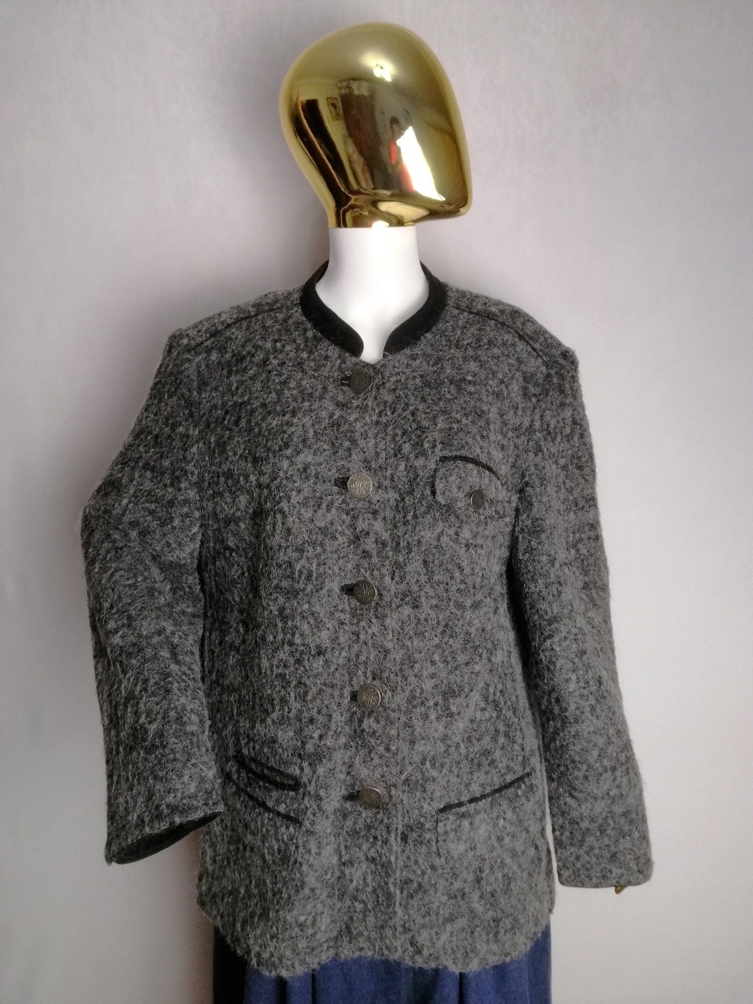 STEINBOCK Trachten Jacket, Austrian Loden Wool Alpaca Jacket, Tyrolean ...