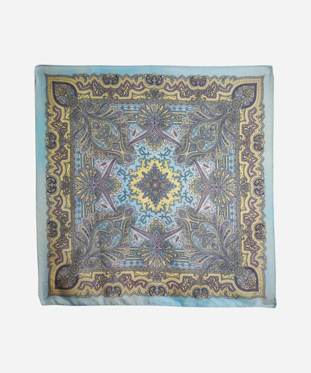 AUSTRIAN Silk Scarf, Paisley Small Square Scarf, Trachten Bavarian Neck ...