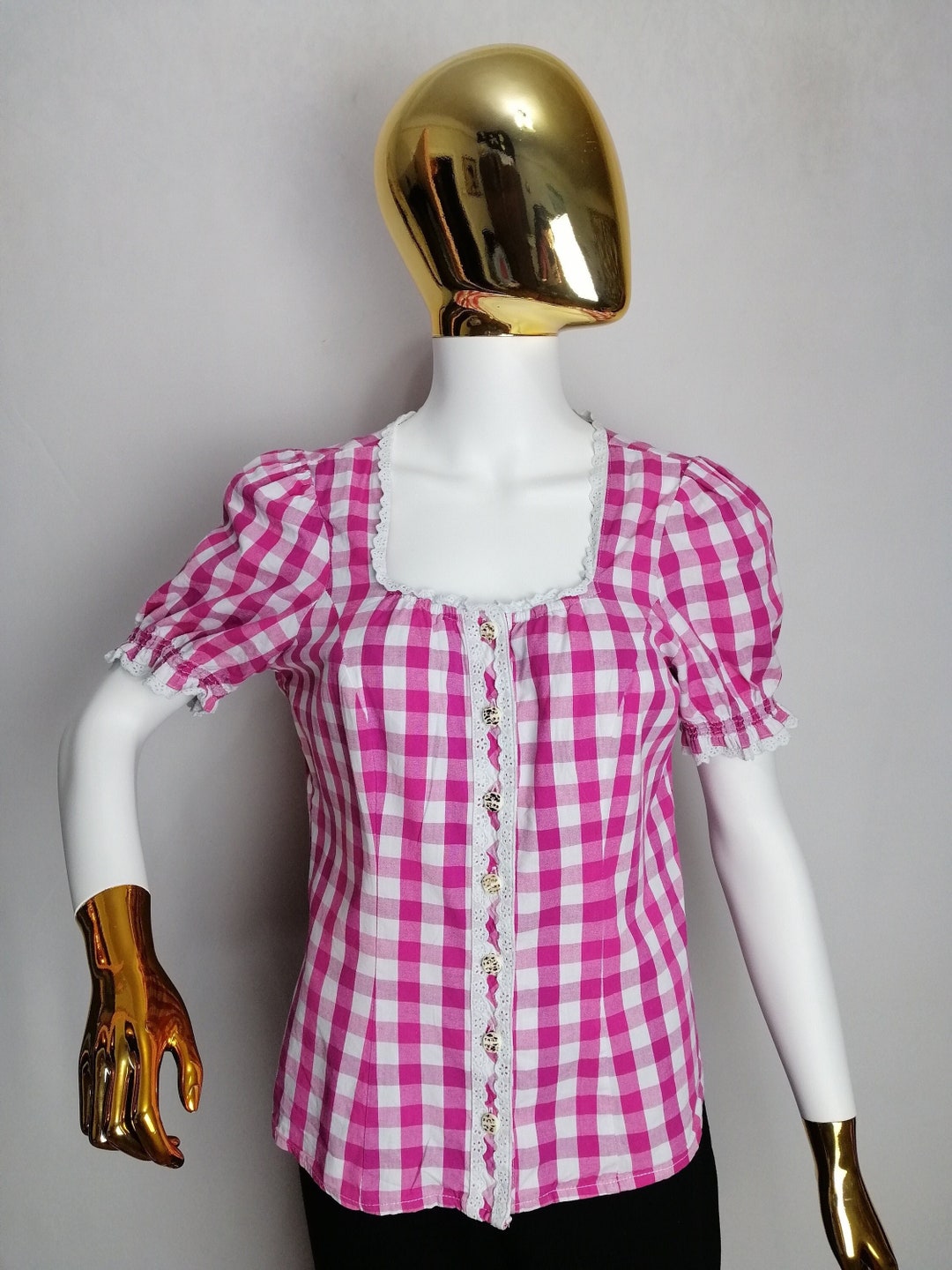 Austrian Dirndl Blouse, Traditional Trachten Blouse, Womens Oktoberfest ...