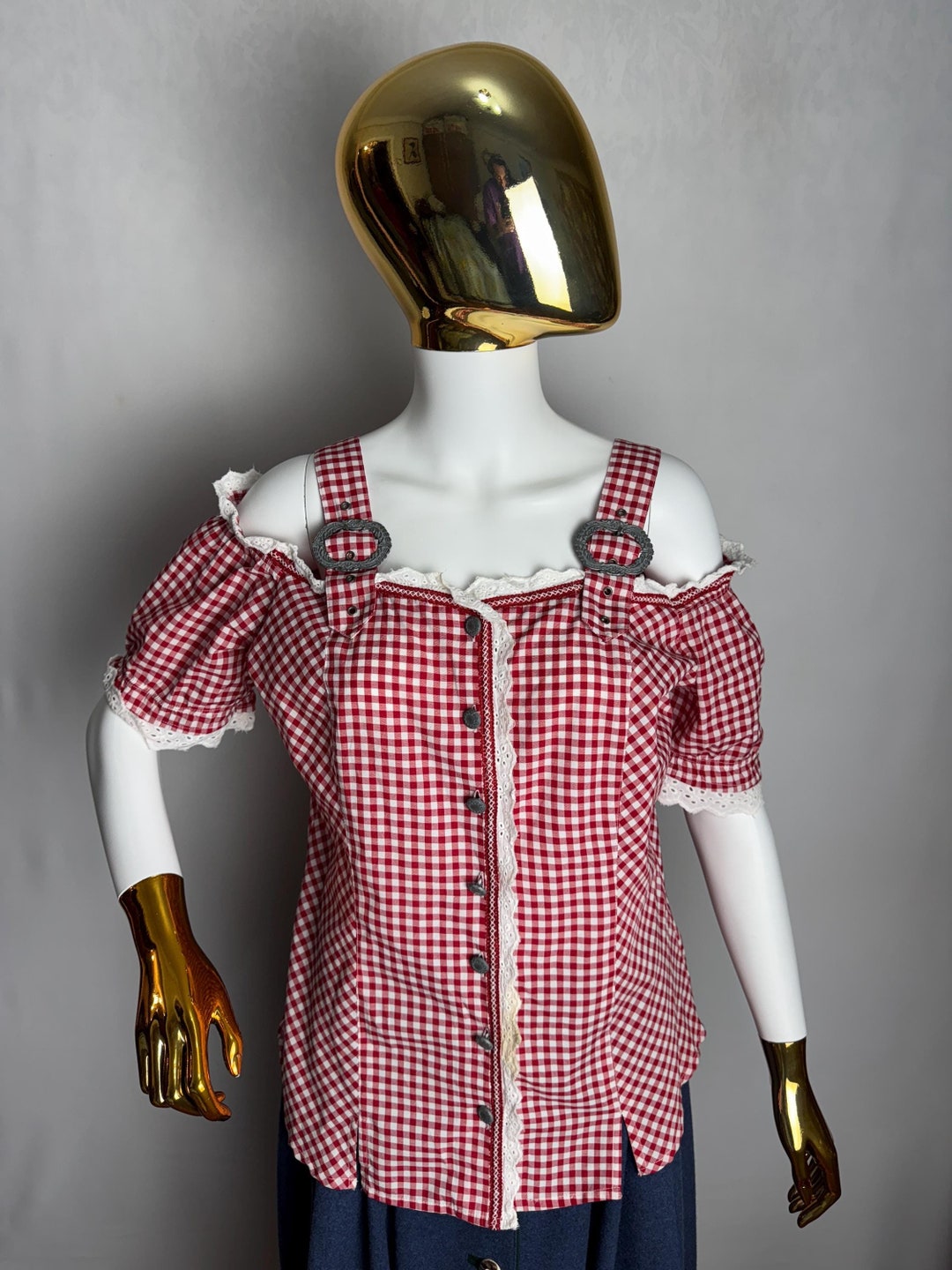 Austrian Dirndl Blouse, Traditional Trachten Blouse, Womens Oktoberfest ...