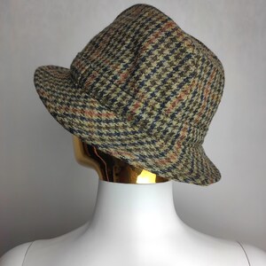 FAILSWORTH Tweed Hat, Clansman Checked Bucket Hat, Houndstooth Wool ...