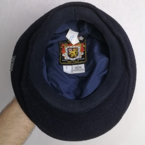 CODEBA Wool Basque Beret, 80s Navy Blue Classic Hat, Traditional ...