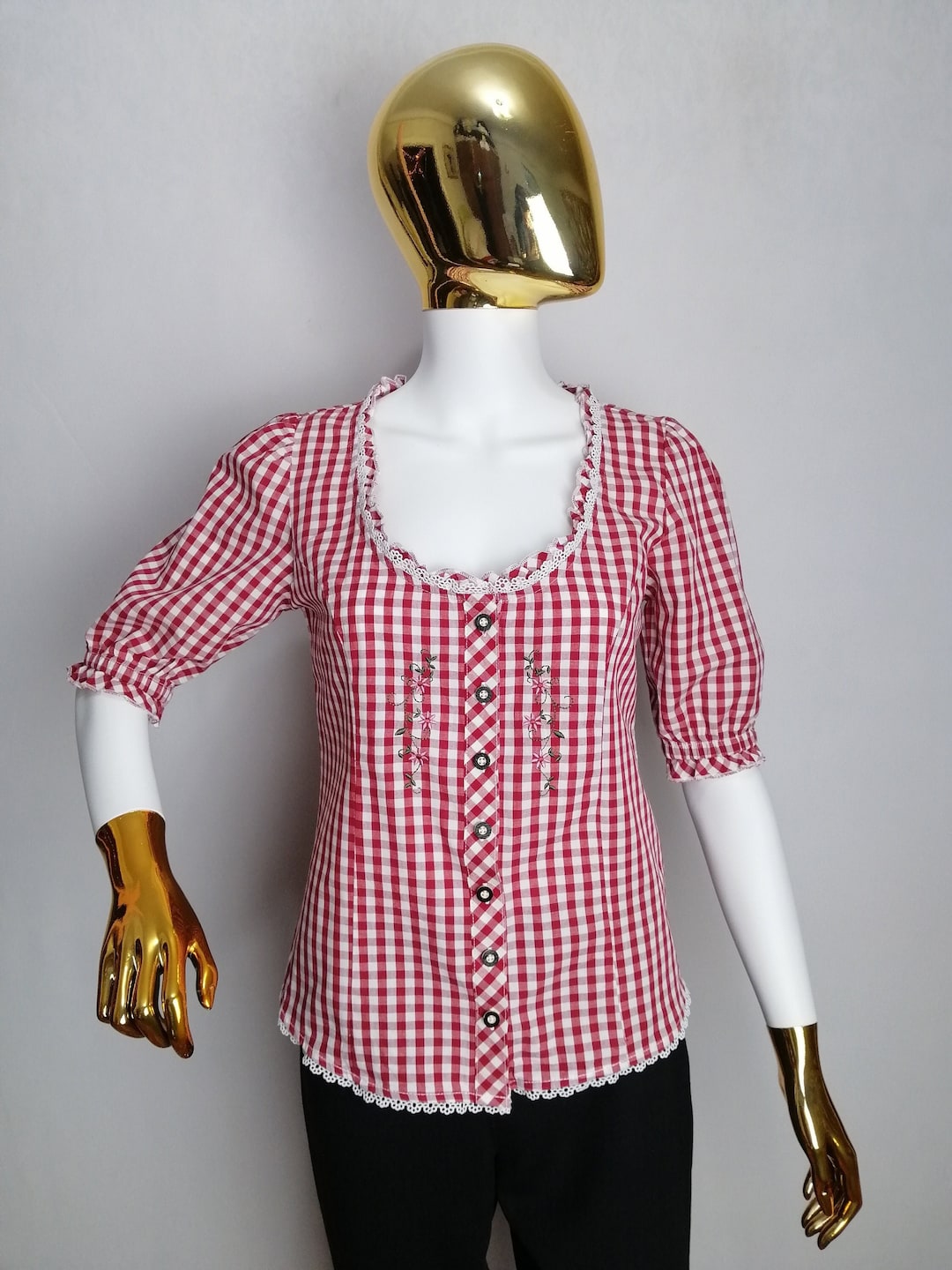 Austrian Dirndl Blouse, Traditional Trachten Blouse, Womens Oktoberfest ...