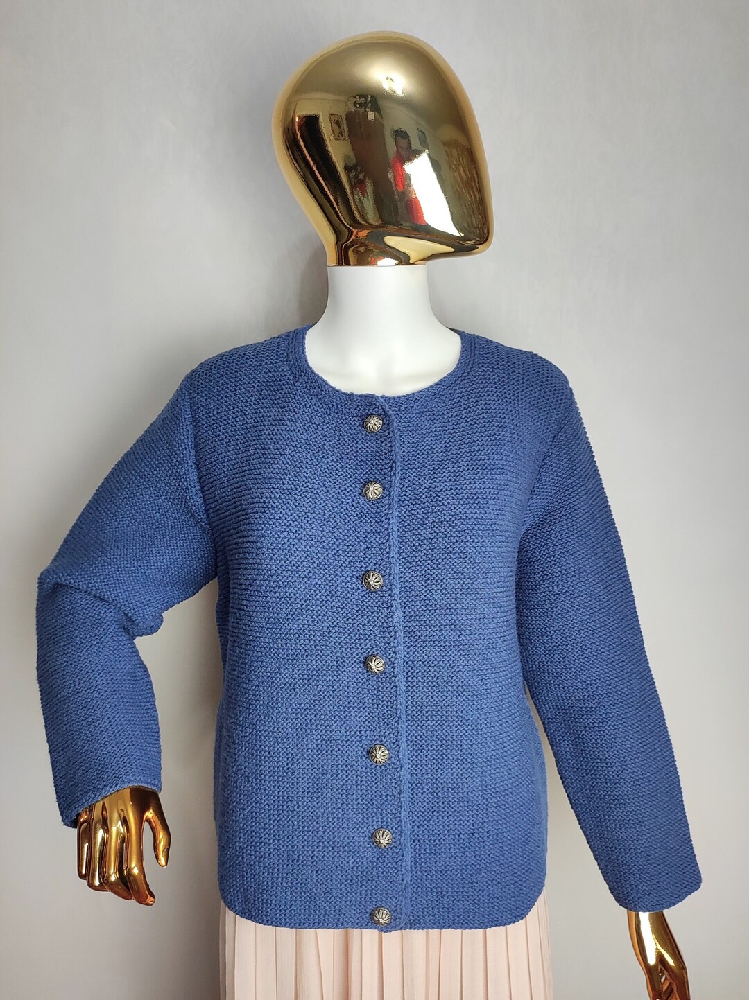 Austrian Wool Cardigan, Dirndl Folk Cardigan, Traditional Trachten ...