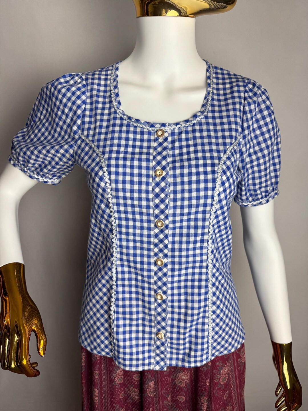 Austrian Dirndl Blouse, Traditional Trachten Blouse, Womens Oktoberfest ...