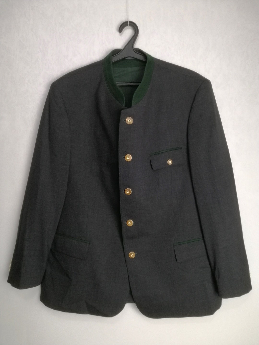 Mens Trachten Jacket, Austrian Loden Wool Jacket, Traditional Tyrol ...