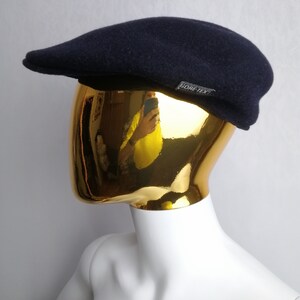 CODEBA Wool Basque Beret, 80s Navy Blue Classic Hat, Traditional ...