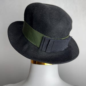 Tyrol Felt Hat, Black Oktoberfest Hat, Austrian Wool Fedora ...