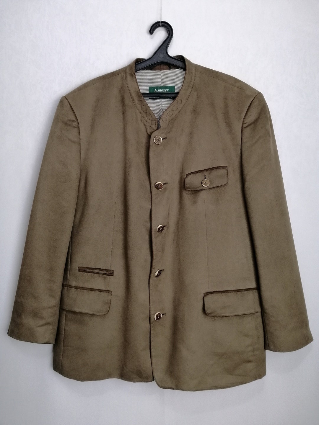 Mens Trachten Jacket, Austrian Folk Jacket, Traditional Tyrolean Blazer ...