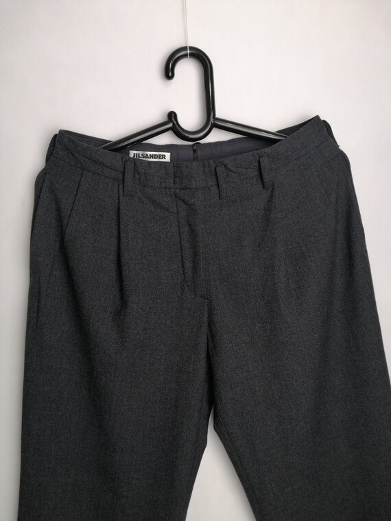 JIL SANDER Vintage Womens Wool Pants Tailored Wide Leg Suit JIL SANDER Vintage Womens Wool Pants Tailored Wide Leg Suit