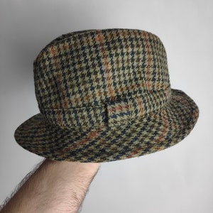 FAILSWORTH Tweed Hat, Clansman Checked Bucket Hat, Houndstooth Wool ...