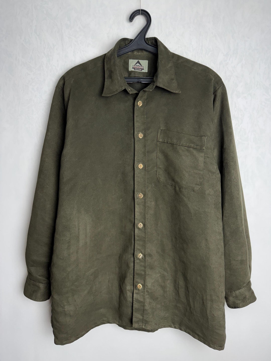 Mens Trachten Shirt, Traditional Alpen Shirt, Long Sleeve Austrian ...