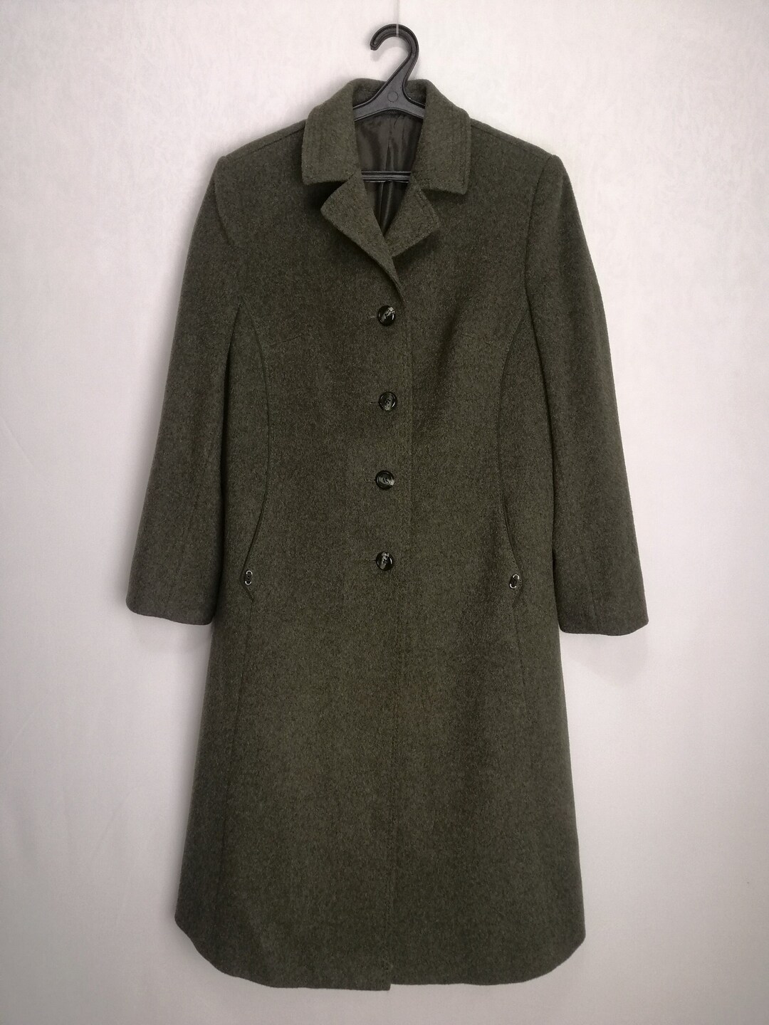 Loden Wool Coat, Womens Austrian Wool Jacket, Green Trachten Overcoat ...