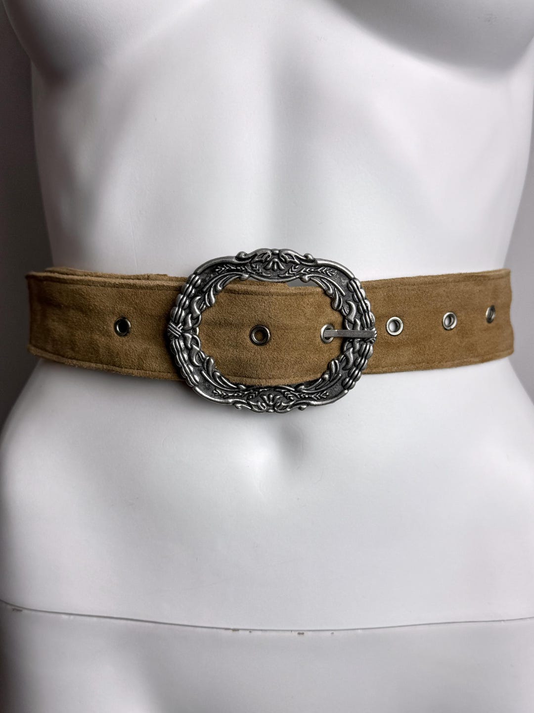 Austrian Genuine Leather Belt, Oktoberfest Lederhosen Suede Belt, Brown ...