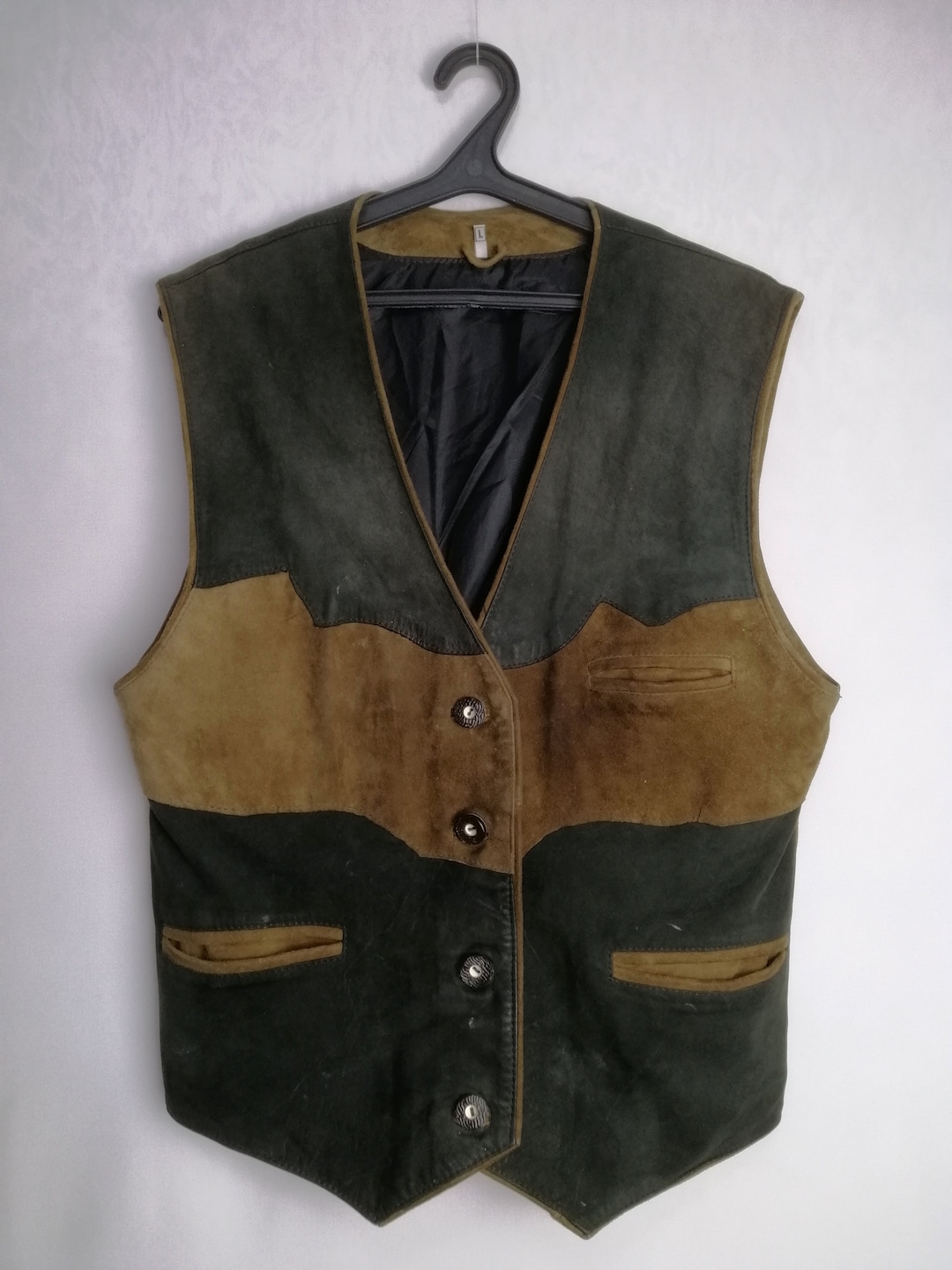 Austrian Suede Vest, Trachten Leather Vest, Oktoberfest Dirndl Vest ...