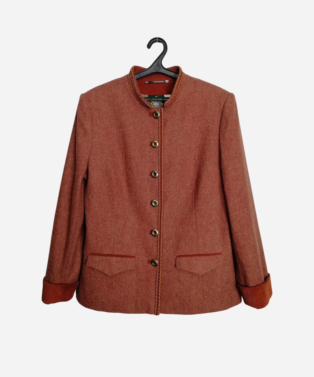 VINTAGE Trachten Jacket, Womens Austrian Wool Jacket, Traditional Tyrol ...