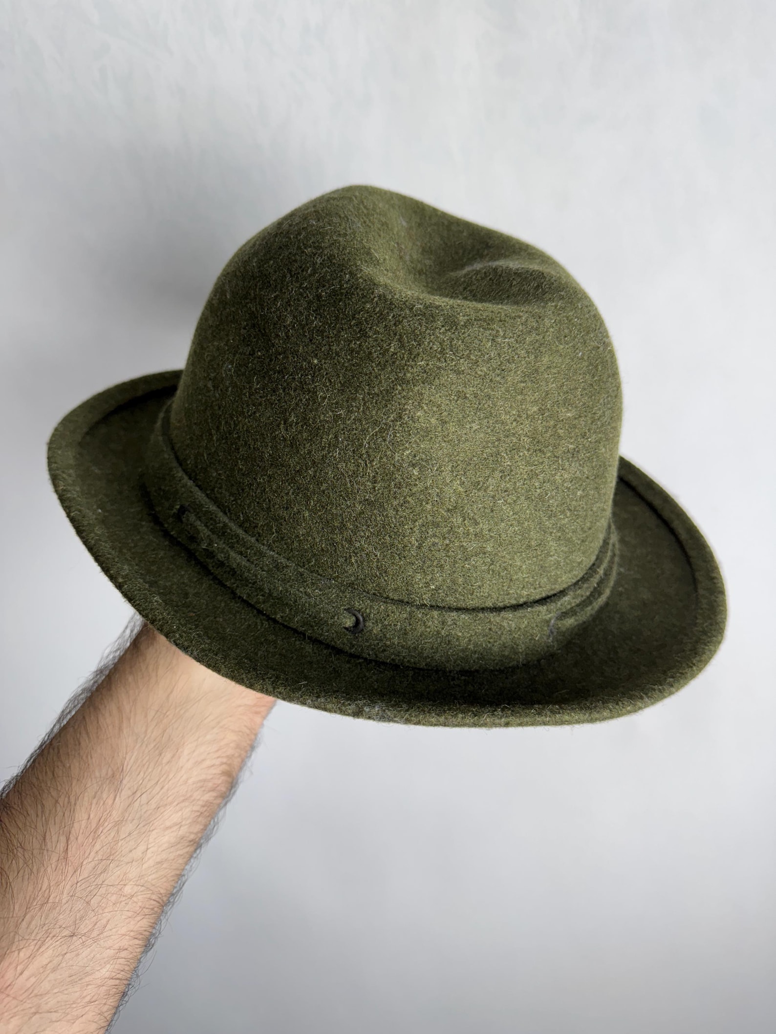Tyrol Felt Hat, Green Oktoberfest Hat, Austrian Wool Fedora ...