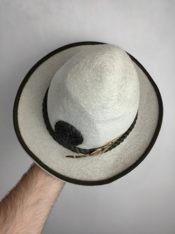Tyrol Felt Hat, Oktoberfest Feather Hat, Austrian Woo… - Gem