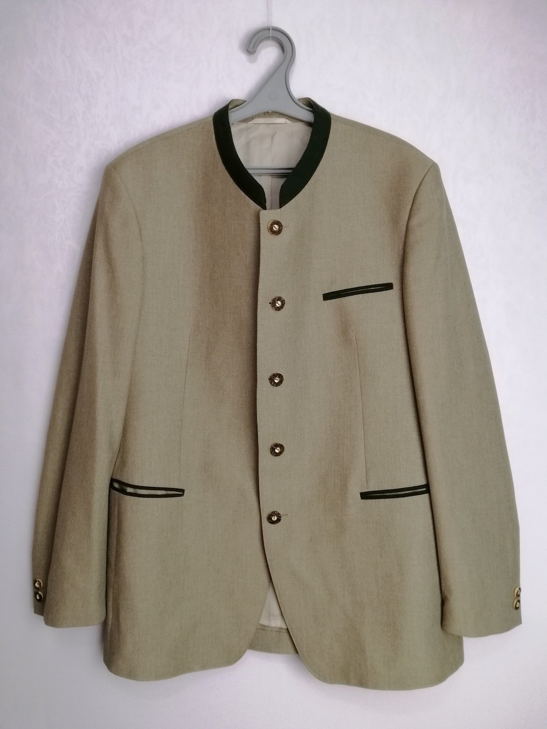 Mens Trachten Jacket, Austrian Folk Jacket, Traditional Tyrolean Blazer ...