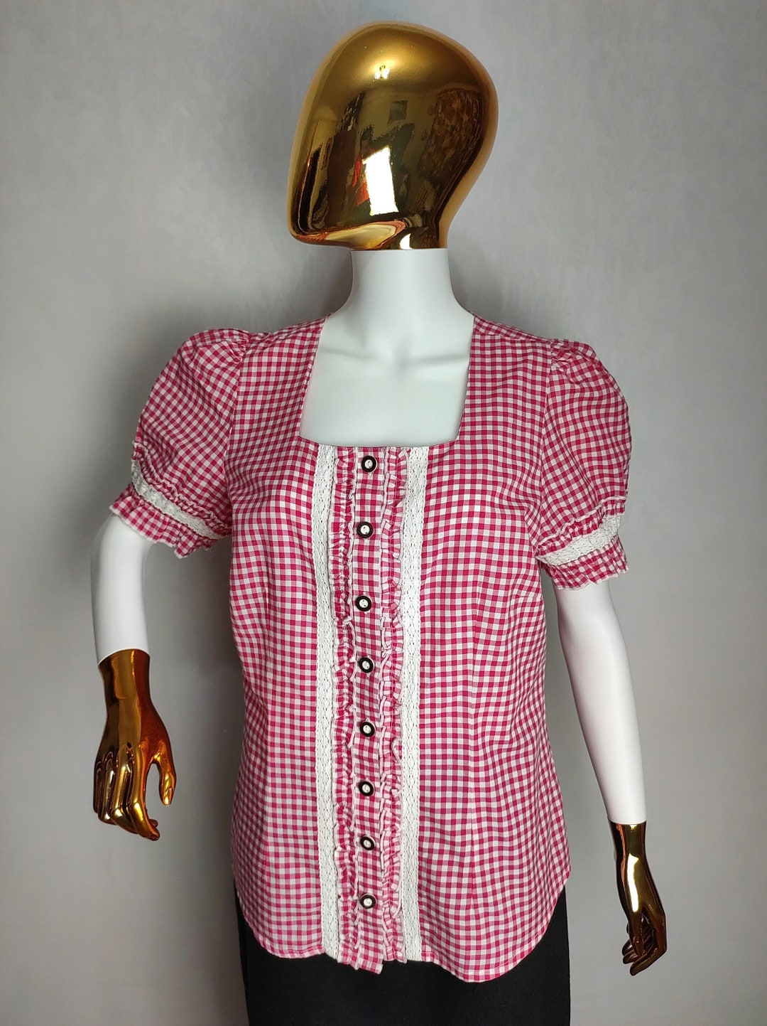Austrian Dirndl Blouse, Traditional Trachten Blouse, Womens Oktoberfest ...