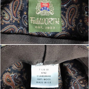 FAILSWORTH Tweed Hat, Clansman Checked Bucket Hat, Houndstooth Wool ...